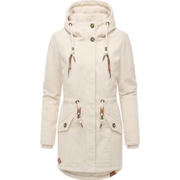Ragwear Damen Kurzmantel "Ellsie Cordy YOUMODO", beige, Gr. L, Cord, Obermaterial: 100% Baumwolle. Innenfutter: 100% Polyester. Wattierung: 100%