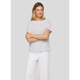 Print-Shirt Rabe "T-Shirt", Damen, Gr. 42, grau, 60%Polyester 40%Baumwolle, gestreift, gerade, Shirts