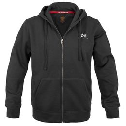 Alpha Industries Basic Zip Hoody SL schwarz, Gr&ouml;&szlig;e S