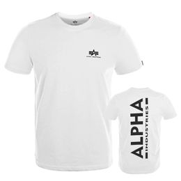 Alpha Industries Backprint T-Shirt wei&szlig;, Gr&ouml;&szlig;e 3XL