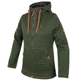 Tom Collins Womens Strickfleece Jacke mit Kapuze gr&uuml;n, Gr&ouml;&szlig;e 36