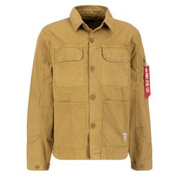 Alpha Industries Color Block Overshirt (Sale) khaki, Gr&ouml;&szlig;e M