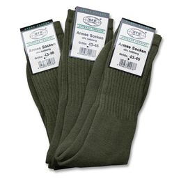 MFH Army Socke halblang 3er-Pack oliv, Gr&ouml;&szlig;e 39-42