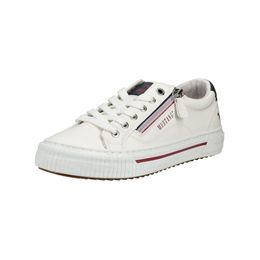Mustang Shoes Damen Sneaker "Mustang Shoes Sneaker Lederimitat", Gr. 39wei&szlig;, Lederimitat, Schuhe