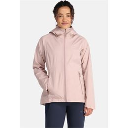 Outdoorjacke KARI TRAA "Voss", Damen, Gr. L, rosa, 100% Polyester, unifarben, normal, hoch geschlossener Ausschnitt, Jacken Outdoorjacke, mit wasserdichtem Material