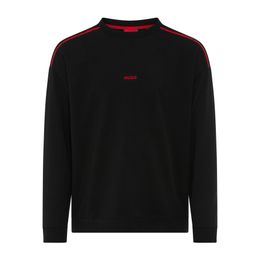 Sweatshirt HUGO UNDERWEAR "NOAH", Herren, Gr. L (52), schwarz 001, Sweatware, Obermaterial: 61% Baumwolle, 34% Modal, 5% Elasthan, relaxed fit normal, Rundhals, Rippb&uuml;ndchen, Sweatshirts Sweatshirt