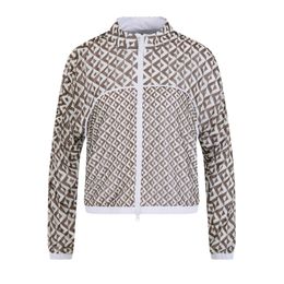 Windbreaker Sportalm KITZB&Uuml;HEL, Damen, Gr. 46, braun (deep durango), Web, Obermaterial: 100% Viskose, gemustert, regular fit taillenbedeckt, Rundhals, eingesetzt elastischer Bund, Jacken Windbreaker, Regular fit mit Rundhalsausschnitt