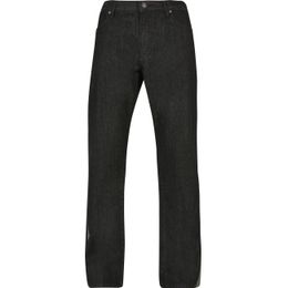 Bequeme Jeans Urban Classics "Urban Classics Herren Organic Triangle Denim", Herren, Gr. 30, Normalgr&ouml;&szlig;en, schwarzwashed, 50% Baumwolle, 50% Baumwolle (Bio), unifarben, normal, Jeans