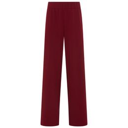 Schlupfhose LAURA SCOTT CURVE "Gro&szlig;e Gr&ouml;&szlig;en", Damen, Gr. 42, N-Gr, bordeaux, Jersey, Obermaterial: 95% Polyester, 5% Elasthan, unifarben, Basic, figurumspielend extralang, Hosen Schlupfhose, aus formstabilem, elastischem Stoff mit weitem Bein