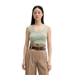 Marc O'Polo T-Shirt MARC O'POLO "aus Bio-Baumwoll-Stretch-Jersey", Damen, Gr. L, gr&uuml;n (fresh sage), Obermaterial: 97% Baumwolle, 3% Elasthan, unifarben, slim fit, Rundhals, Shirts T-Shirt