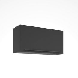 P & B K&uuml;chenoberschrank, Schwarz, Holzwerkstoff, 1 F&auml;cher, 100x50x34.6 cm, h&auml;ngend, K&uuml;chen, K&uuml;chenm&ouml;bel, K&uuml;chenschr&auml;nke, K&uuml;chenoberschr&auml;nke