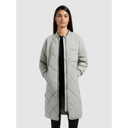Kurzmantel Khujo "YMAL2", Damen, Gr. L, cloud gr&uuml;n, Web, 84% Nylon, 16% Polyurethan, unifarben, regular fit ca. Mitte Oberschenkel, eingesetzt Rippstrickb&uuml;ndchen, M&auml;ntel Kurzmantel