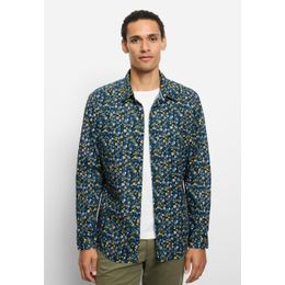 Langarmhemd OLYMP "OLYMP Casual, regular fit, Kent", Herren, Gr. L, Normaler Arm, bunt (marine), 100% Baumwolle, Hemden