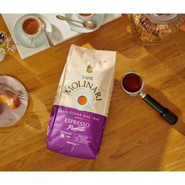 Caff&egrave; Molinari Espresso Perfetto - 8 x 1 kg Ganze Bohne - Intensit&auml;t: 8/10