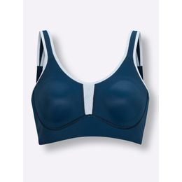 Viania sheego Gro&szlig;e Gr&ouml;&szlig;en Sport-BH ohne B&uuml;gel mit Frotteefutter, marine, Gr&ouml;&szlig;e 95B - Damen