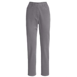 sheego Gro&szlig;e Gr&ouml;&szlig;en 5-Pocket-Jeans mit seitlichem Dehnbund, anthrazit, Gr&ouml;&szlig;e 23 - Damen
