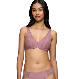 B&uuml;gel-BH Triumph "Wild Peony Florale WP", Damen, Gr. 95, Cup D, rosa (rosebloom), Microtouch, Obermaterial: 35% Polyester, 33% Polyamid, 19% Elasthan, 12% Modal, 1% Viskose, unifarben, BHs B&uuml;gel-BH, mit Spitzendetails