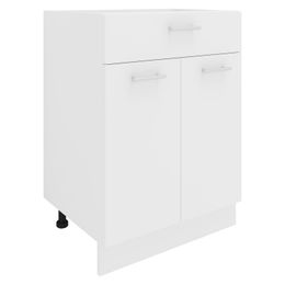 Unterschrank Vcm "K&uuml;chenschrank B 60 cm Unterschrank Schublade Esilo", wei&szlig;, B:60cm T:46cm, Obermaterial: 100% Holz Wood., Schr&auml;nke, Unterschrank