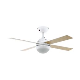 Eglo Leuchten Eglo LOSCIALE Deckenventilator Wei&szlig;, 1-flammig, Fernbedienung