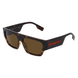Burberry BE4397U | Herren-Sonnenbrille | Fassung: Vollrand, Quadratisch, Acetat, Havanna Dunkel | Glasfarbe: Braun