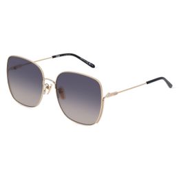 Chlo&eacute; Chlo&eacute; CH0170SA | Unisex-Sonnenbrille | Fassung: Vollrand, Quadratisch, Metall, Gold Gl&auml;nzend | Glasfarbe: Grau Verlaufend