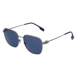 Burberry BE3142 | Herren-Sonnenbrille | Fassung: Vollrand, Quadratisch, Metall, Gun Gl&auml;nzend | Glasfarbe: Blau