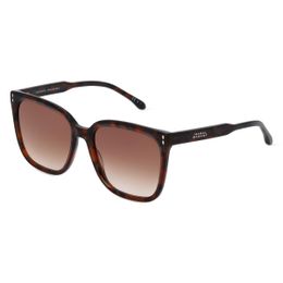 Isabel Marant IM 0123/S | Damen-Sonnenbrille | Fassung: Vollrand, Butterfly, Acetat, Havanna Dunkel | Glasfarbe: Braun Verlaufend