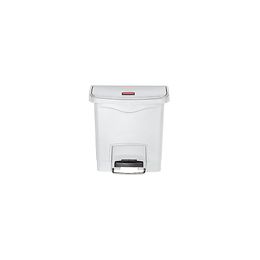 Rubbermaid Treteimer SLIM JIM , aus Polyethylen, 15 l, wei&szlig;