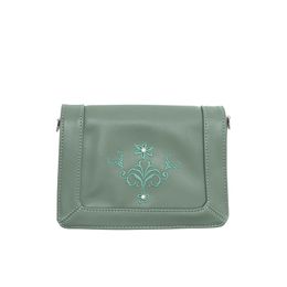 Handtasche LADY EDELWEISS "Handtasche 30965", Damen, Gr. S, blau (petrol), Obermaterial: 50% Sonstiges Material (Ananasfaser) AM_PF . 50% Polyurethan PU., Taschen Handtasche