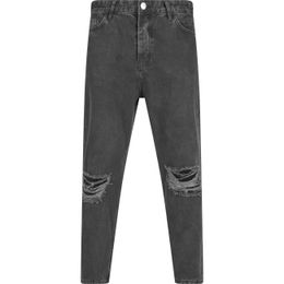 Bequeme Jeans 2Y Premium "2Y Premium Herren 2Y Boyfriend Fit Jeans", Herren, Gr. 30, Normalgr&ouml;&szlig;en, grau (schwarz), 97% Baumwolle, 3% Elasthan, unifarben, Jeans