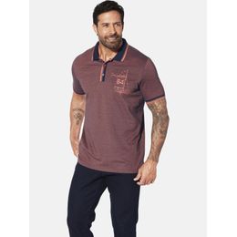 Poloshirt Jan Vanderstorm "Poloshirt HERFINN", Herren, Gr. XL, orange (orange melange), Obermaterial: 100% Baumwolle CO., Shirts