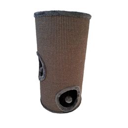 ZooRoyal Kratztonne Luna 70cm mit H&ouml;hle grau