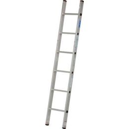 Anlegeleiter Krause Sibilo, 1-teilig, 6 Sprossen, bis 150 kg, Fu&szlig;stopfen, B 360 x T 60 x H 1850 mm, Aluminium