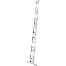 Krause Alu-Sprossenseilzugleiter ROBILO 129871, 2 x 18 Sprossen