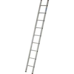 Anlegeleiter Krause Sibilo, 1-teilig, 9 Sprossen, bis 150 kg, Fu&szlig;stopfen, B 360 x T 60 x H 2700 mm, Aluminium