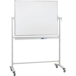 Franken Mobile Drehtafel, 360&deg; schwenkbar, beidseitig beschreibbar, mit Stativ und Rollen, B 1200 x H 900 mm, lackiert wei&szlig;
