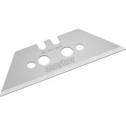 Ersatzklinge Martor Nr. 199, Trapezform, 2-fach nutzbar, St&auml;rke 0,63 mm, L 60 x B 19 mm, rostfreier Stahl, 10 St&uuml;ck