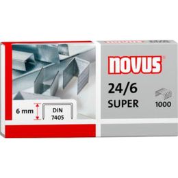 Novus Heftklammern 24/6 DIN Super, 1000 St&uuml;ck