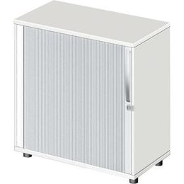 Sch&auml;fer Shop Sch&auml;fer Shop Select Querrollladenschrank LOGIN, 2 Ordnerh&ouml;hen, abschlie&szlig;bar, B 800 x T 420 x H 788 mm, wei&szlig;