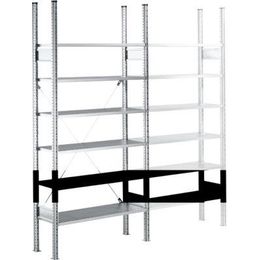 Sch&auml;fer Shop Fachbodenregal SSI Sch&auml;fer R3000, Grundregal, 5 verzinkte B&ouml;den, Tiefe 400 mm, Fachlast 150 kg, B 1345/1315 x H 1960 mm