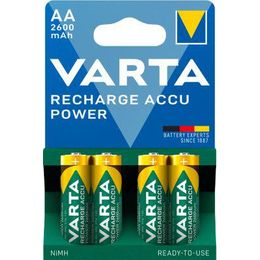 Akkus von Varta, Mignon AA, 4 St&uuml;ck