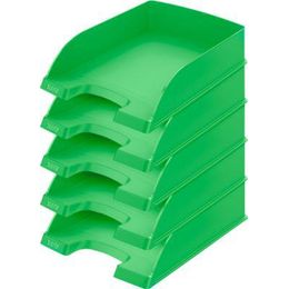 Leitz&reg; Ablagekorb Standard 5227, Kunststoff, 5 St&uuml;ck, gr&uuml;n