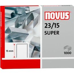 Novus Heftklammern 23/15 Super, 1000 St&uuml;ck