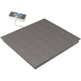 Kern Bodenwaage BIC 600K-1S, B 1000 x T 1000 x H 108 mm, 300/600 kg, Ablesbarkeit 0,1/0,2 kg, LCD-Anzeige, Hold-Funktion, schwarz