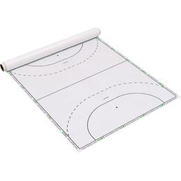 Taktikfolie Taktifol Handball, f&uuml;r Handball, selbsthaftend, beschrift-/abwischbar, Rolle mit 25 Folien, B 80 x H 60 mm, wei&szlig;