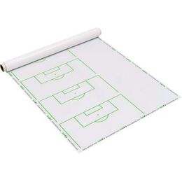 Taktikfolie Taktifol Soccer Set Plays, f&uuml;r Fu&szlig;ball-Standards, selbsthaftend, beschrift-/abwischbar, Rolle mit 25 Folien, B 80 x H 60 mm, wei&szlig;