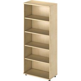 Sch&auml;fer Shop Sch&auml;fer Shop Genius Regal TETRIS WOOD, 5 OH, H&ouml;he inkl. Gleiter, B 800 mm, Ahorn-Dekor