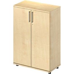 Sch&auml;fer Shop Sch&auml;fer Shop Genius Fl&uuml;gelt&uuml;renschrank TETRIS WOOD, 3 OH, H&ouml;he inkl. Gleiter, B 800 mm, Ahorn-Dekor