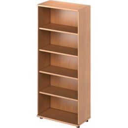 Sch&auml;fer Shop Sch&auml;fer Shop Genius Regal TETRIS WOOD, 5 OH, H&ouml;he inkl. Gleiter, B 800 mm, Buche-Dekor