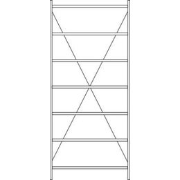 Sch&auml;fer Shop Fachbodenregal SSI Sch&auml;fer R3000, Grundregal, B 1345 x T 300 mm, Fachlast 150 kg